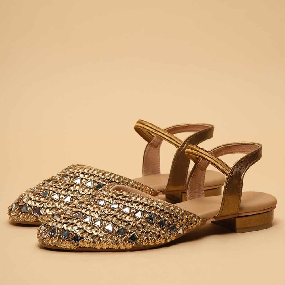 Davina Embroidered Mules