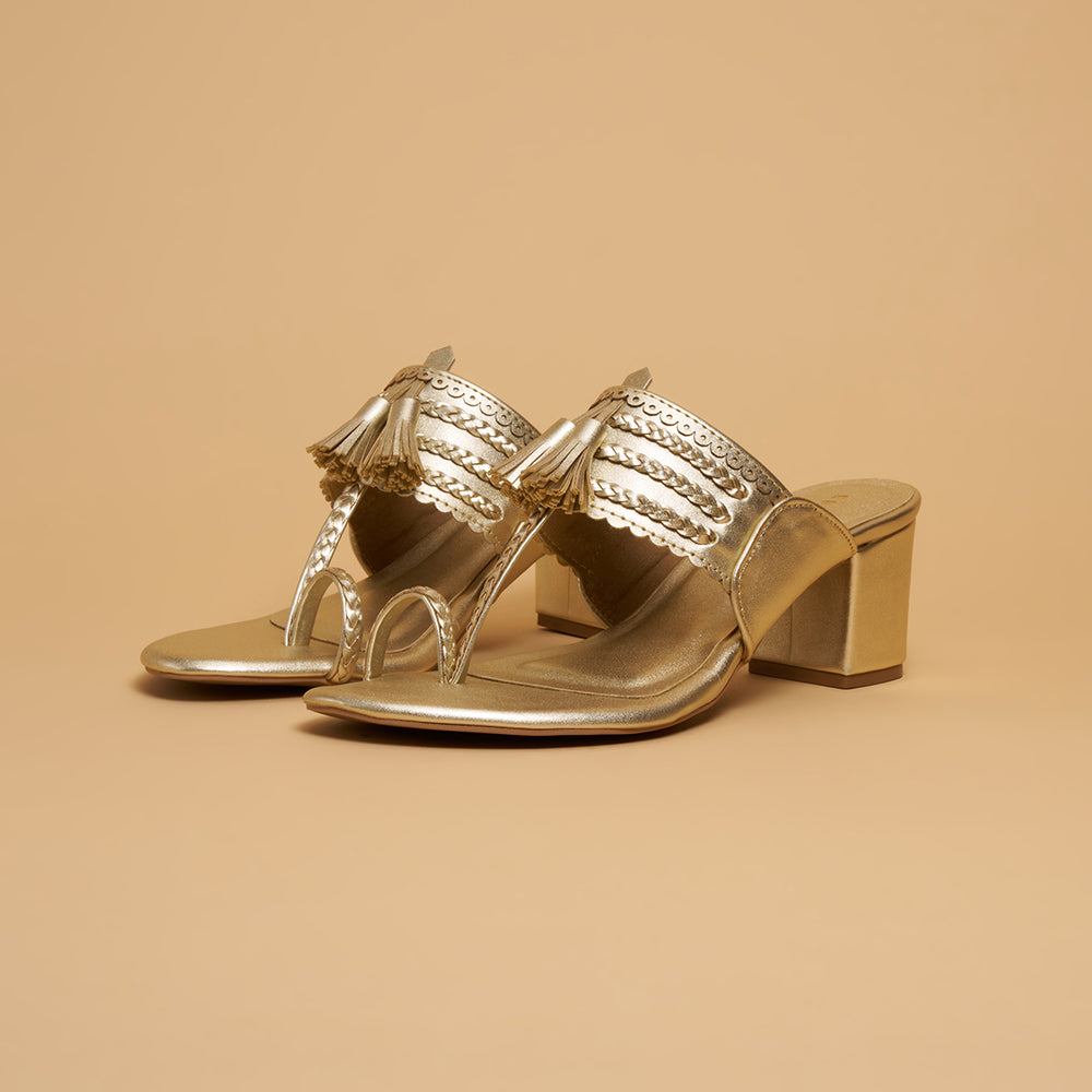 Kolhapuri Heels - Kolhapuri Chappal & Sandals for Women | Eridani